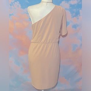 Ark & Co | Dresses | Lovely And Elegant Blush Asymmetricalone Shoulder ...